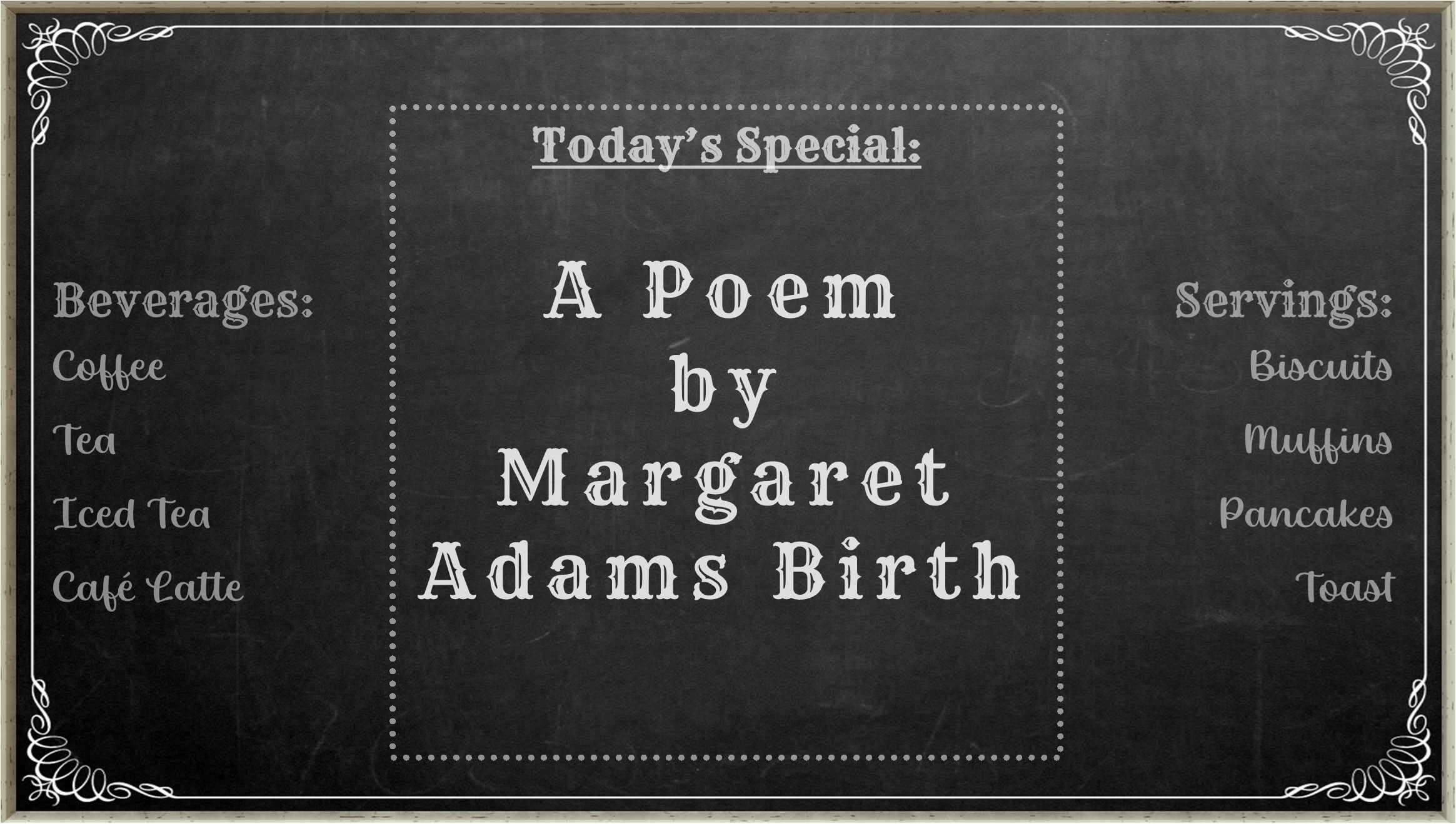 The Spaces In Between – A Poem by Margaret Adams Birth – Poetry Breakfast